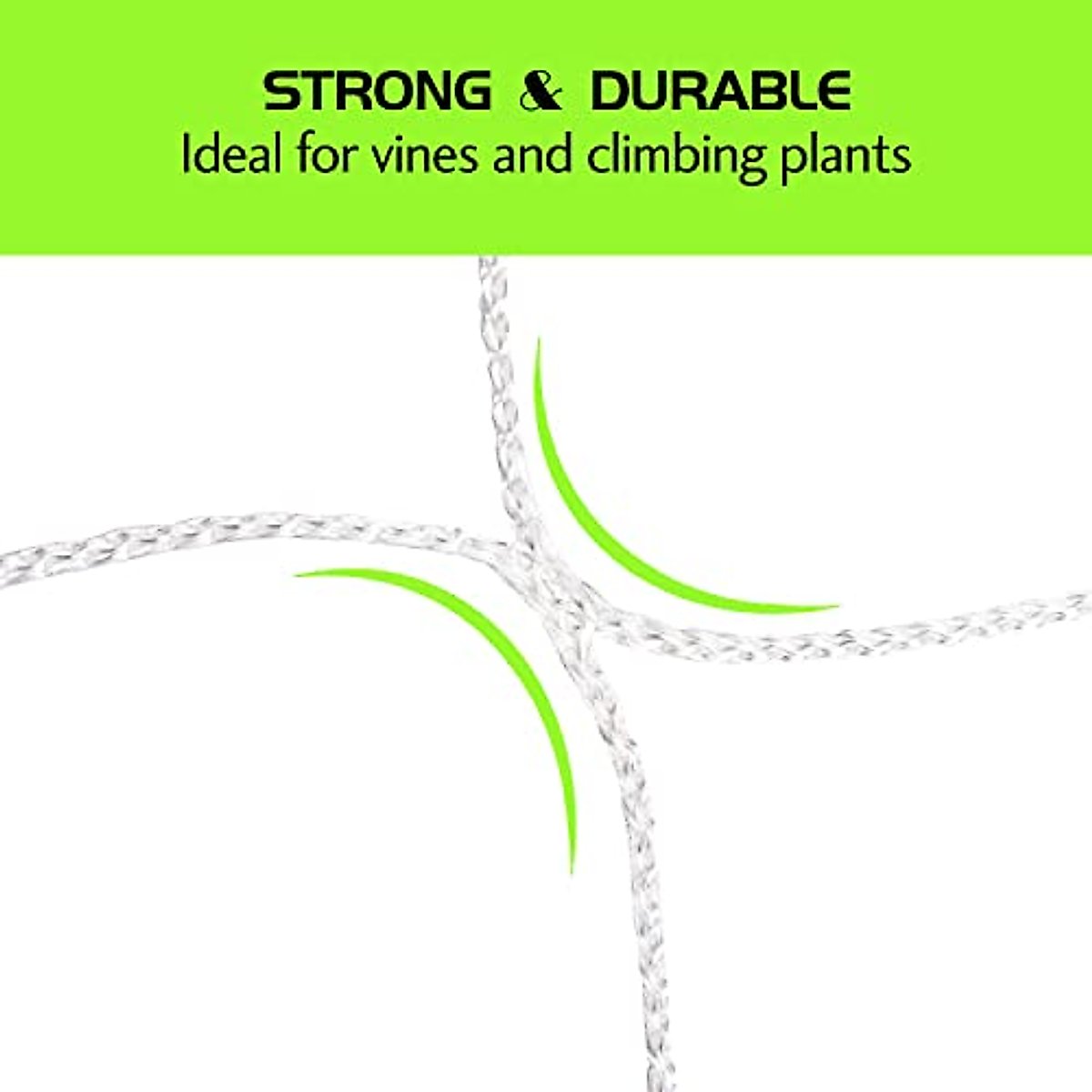 YXNBIIN Heavy Duty Trellis Netting Bulk Roll - 5ft × 350ft Soft Mesh Support Garden Netting for Climbing Plants, Grape Racks, Cucumbers, Melons, Vine Vegetables, Fruits, and Flowers
