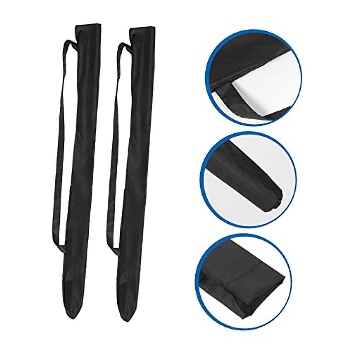 Holibanna 4 Pcs Umbrella Cover Suitcase Straps Belts Tote Organizer Insert Storage Bag Umbrella Bag Black Impact Cloth Folding Storage Bag