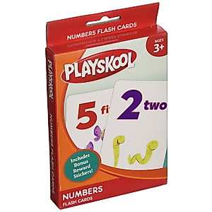 Hasbro Playskool Ages 3+ Pre-K Numbers Flash Cards, 36 Cards