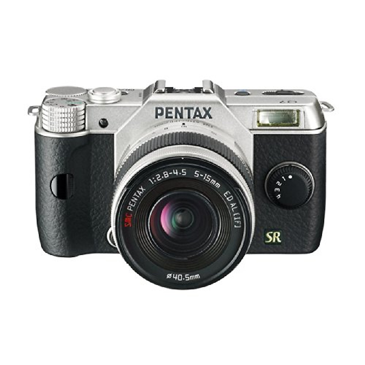 Pentax Q7 12.4MP Mirrorless Digital Camera with 02 Standard Zoom 5-15mm f2.8-4.5 Lens (Silver)