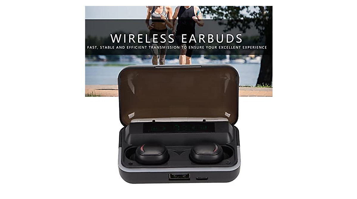 Waterproof Bluetooth Earbuds with LED Display | True Wireless Headphones