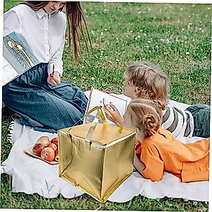 Reusable Grocery Bag Insulation foldable grocery shopping tote food transport cooler insulated bento Food Delivery Storage aluminum Stands Upright Warmer Grocery Delivery Bag