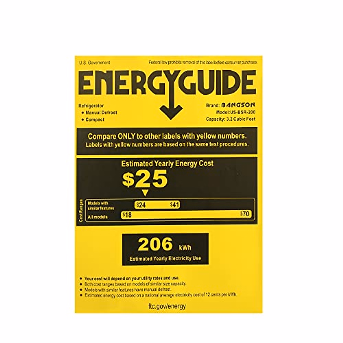 BANGSON Mini Fridge with Freezer, 3.2 CU.FT Small Refrigerator with Freezer, Door Handle, Bottle Opener, For Bedroom, Dorm, Office, Home, Garage or RV, (Red)…