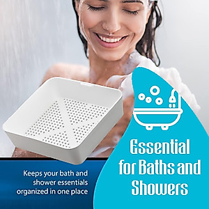 STEADYKLEEN - Military Shower Caddy - Portable, Fits Shower Shelves, Seats and Benches with Other Bathroom Must Haves, Mesh Shower Caddy Alternative, 8.5 x 2.5 inches