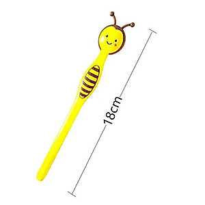 LUFOX 8Pcs Cute Bees Gel Pens Gift for Child, Women, Coworkers, Hostess and Girlfriend, Great Party Supplies and School Supplies, Black Ink(0.5mm)