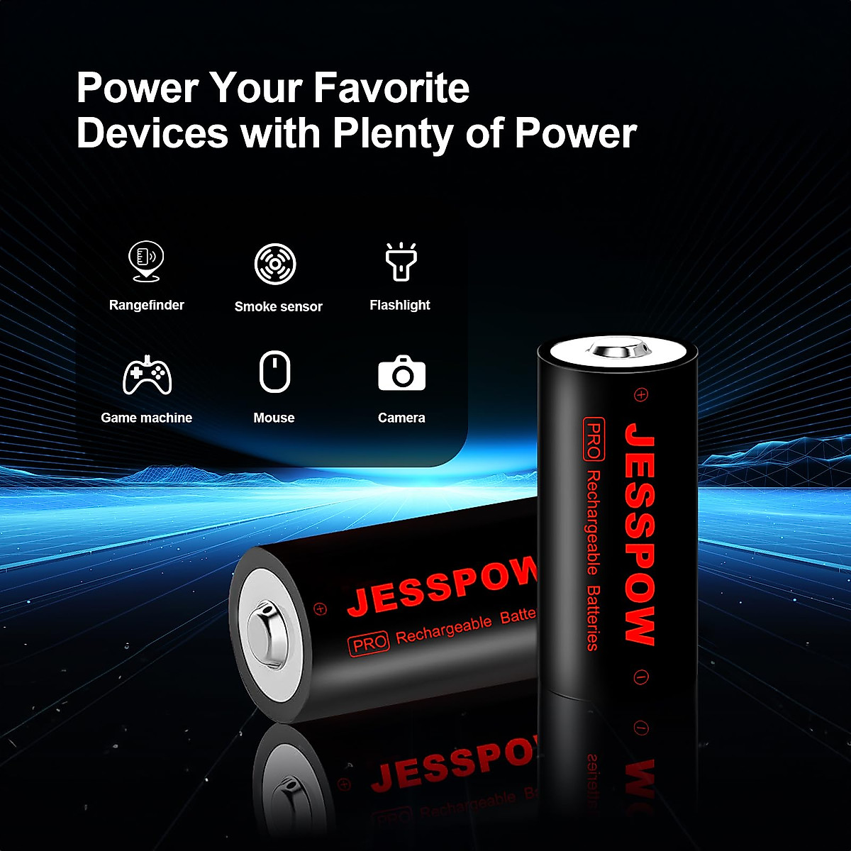 JESSPOW CR123A Rechargeable Batteries for Arlo, Rechargeable Batteries 32 Pack with Charger Compatible with Arlo Security Cameras (VMK3200/VMC3030/VMS3330/3430/3530/) and Flashlight and More