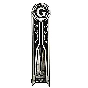 UNOSEKS TG,LLC Treasure Gurus Free Mason Seal G Square & Compass Folding Pocket Knife