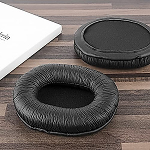 Geekria QuickFit Replacement Ear Pads for Audio-Technica ATH-M40fs ATH-D40fs ATH-M66 Headphones Ear Cushions, Headset Earpads, Ear Cups Repair Parts (Black)