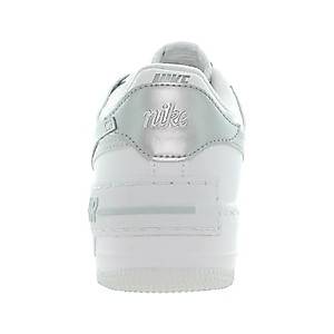 Nike Air Force 1 Shadow Womens White/Metallic Silver Size 8