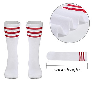 yolsun Cheerleader Costume Outfit for Girls Halloween Cosplay Christmas Birthday Gift for Kids (Red, 10-11 years)