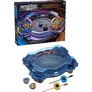 Beyblade Burst Pro Series Evo Elite Champions Pro Set - Complete Battle Game Set with Beystadium, 2 Battling Top Toys and 2 Launchers