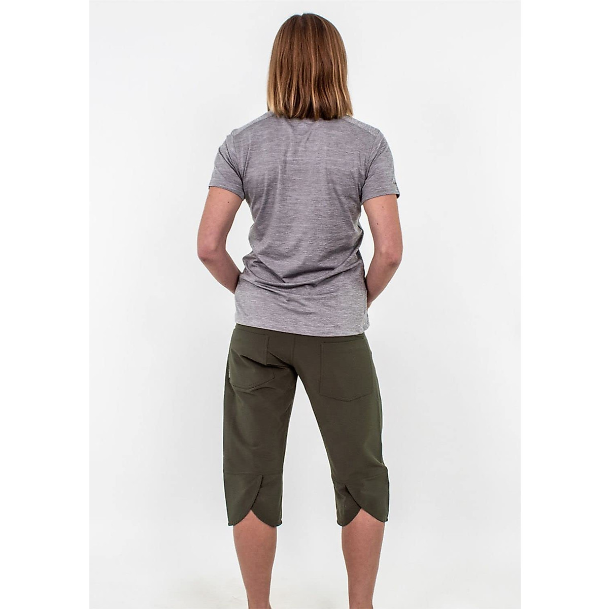 Club Ride Apparel Joanie Capri Knickers - Women's Biking Shorts - Olive - Medium