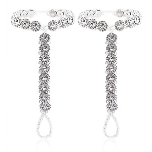 Bellady Beach Wedding Foot Jewelry Anklet Chain Barefoot Sandals 2 Pcs,Silver_Style 4