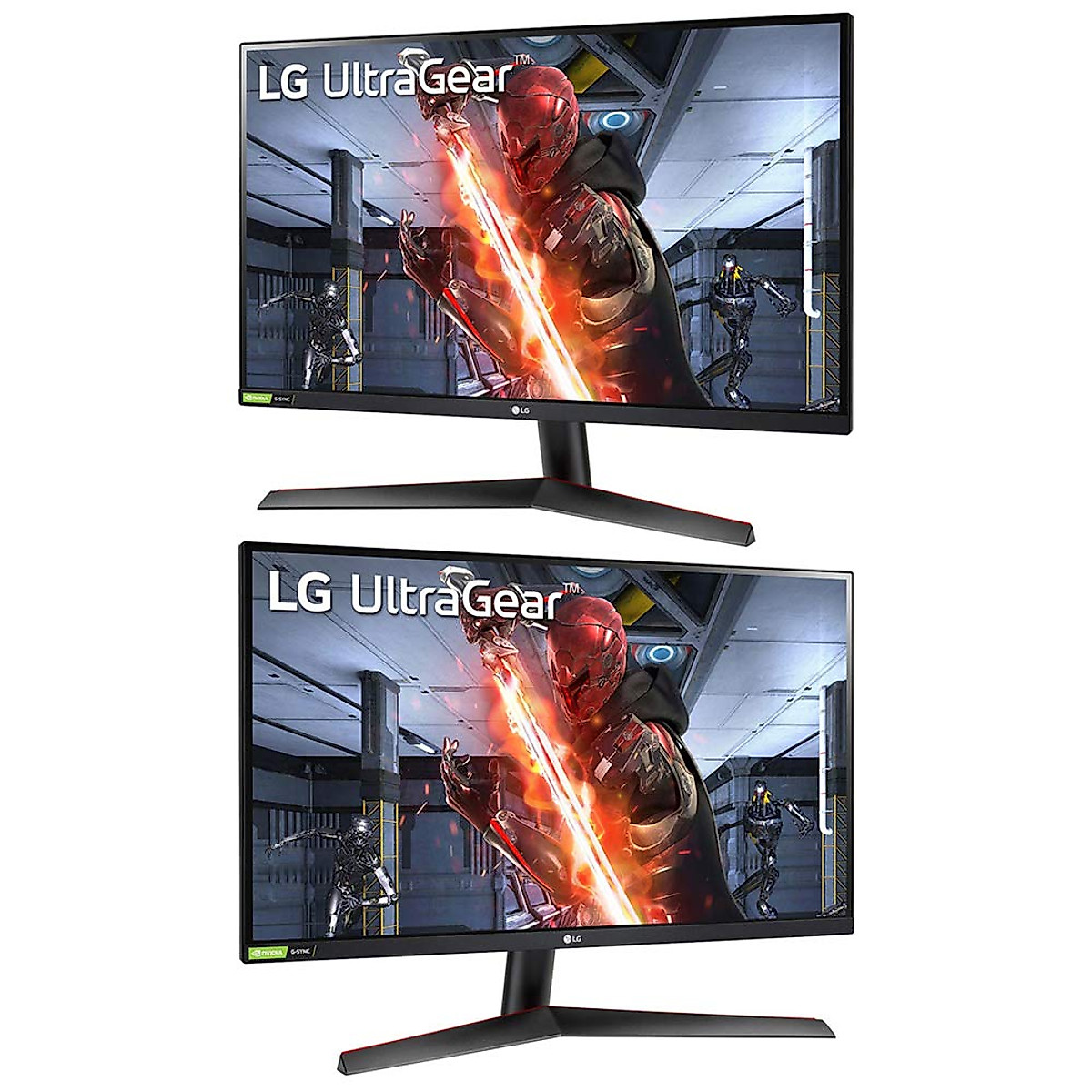 LG 27GN800-B 27 inch Ultragear QHD IPS 144Hz 16:9 G-SYNC HDR Monitor 2 Pack
