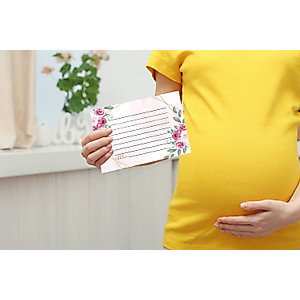 Toctose Advice for New Parents, Parenting Advice Card, Baby Shower Party, Tips for the Parents To Be，Includes a 5x7 Standing Sign and 25 4x6 Advice Cards(JYC030)