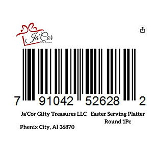 Ja'cor Round Easter Serving Platter 13.5" Large Melamine Platters Trays Reusable Plastic Plates for Parties Entertaining, BPA Free Decorative Easter Eggs Design Kichen Dinnerware