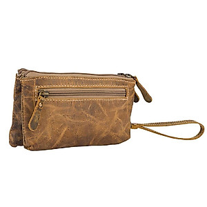 Myra Bag Brown Orchestra Small Leather Bag Upcycled Leather S-2216