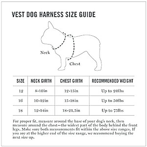 MARTHA STEWART Adjustable Reflective Comfort Harness for Dogs, Red, Size 16