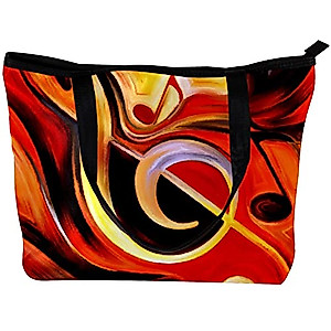 TFCOCFT Purses for Women, Tote Bag, Bags for Women, Womens Handbags, red music notes pattern