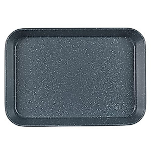 Russell Hobbs RH01832EU Deep Roasting Pan, Non-Stick Carbon Steel Roaster, Tall Sides Baking Tray for Meats, Vegetables, Large Oven Tin, Family Size, Nightfall Stone Collection, Blue Marble, 39 cm