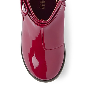 Gymboree,and Toddler Faux Leather Booties Ankle Boot,Red,Youth 2