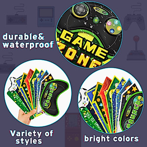 20 Pieces Video Game Party Sign Game Party Themed Directional Signs Video Game Sign Funny Video Game Cutouts Welcome Yard Outdoor Wall Sign Party Supplies Photo Props Backdrop Decoration Party Decor