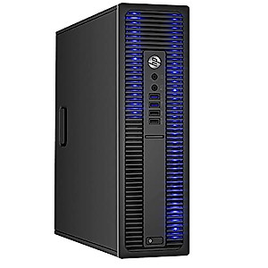 HP RGB Lights Desktop PC ProDesk Computer Intel Core i7 6th Generation Processor 16GB RAM 256GB SSD Win 10 Pro Gaming PC Keyboard & Mouse (Renewed)