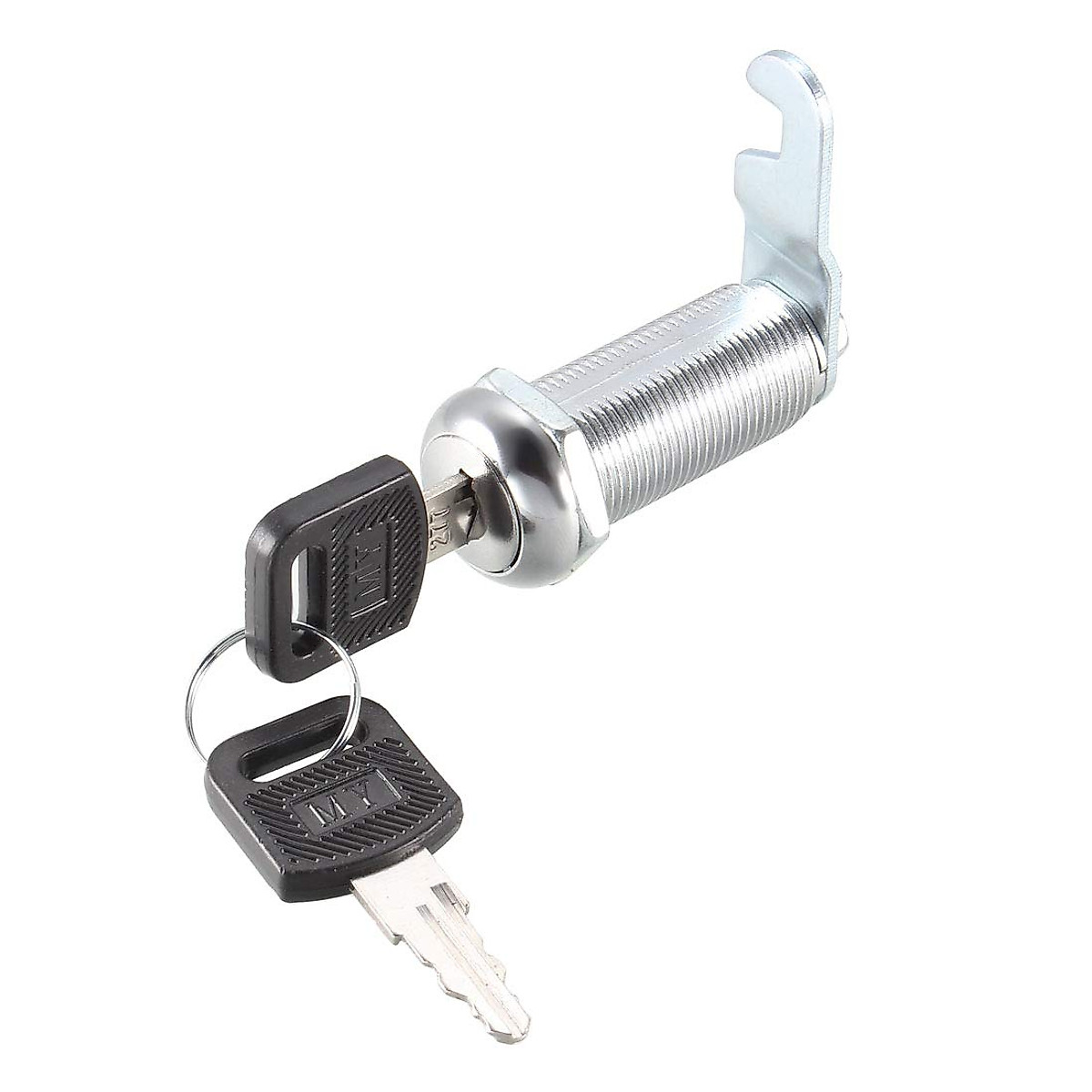 uxcell Cam Lock 1-1/2" Cylinder Long Cabinet Locks with No.1 Cam, Fits on 1-3/8" Max Thick Panel, Keyed Different 2Pcs
