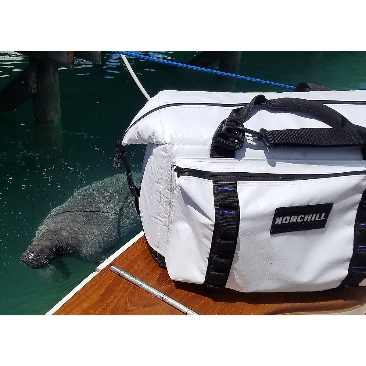 NorChill Soft Coolers 24 Can Insulated Boatbag Extreme Soft Sided Cooler, White (9000.56)