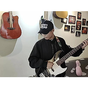 ZIXIANNIU Wayne's Hat Embroidered Trucker Hat Halloween Costume Black