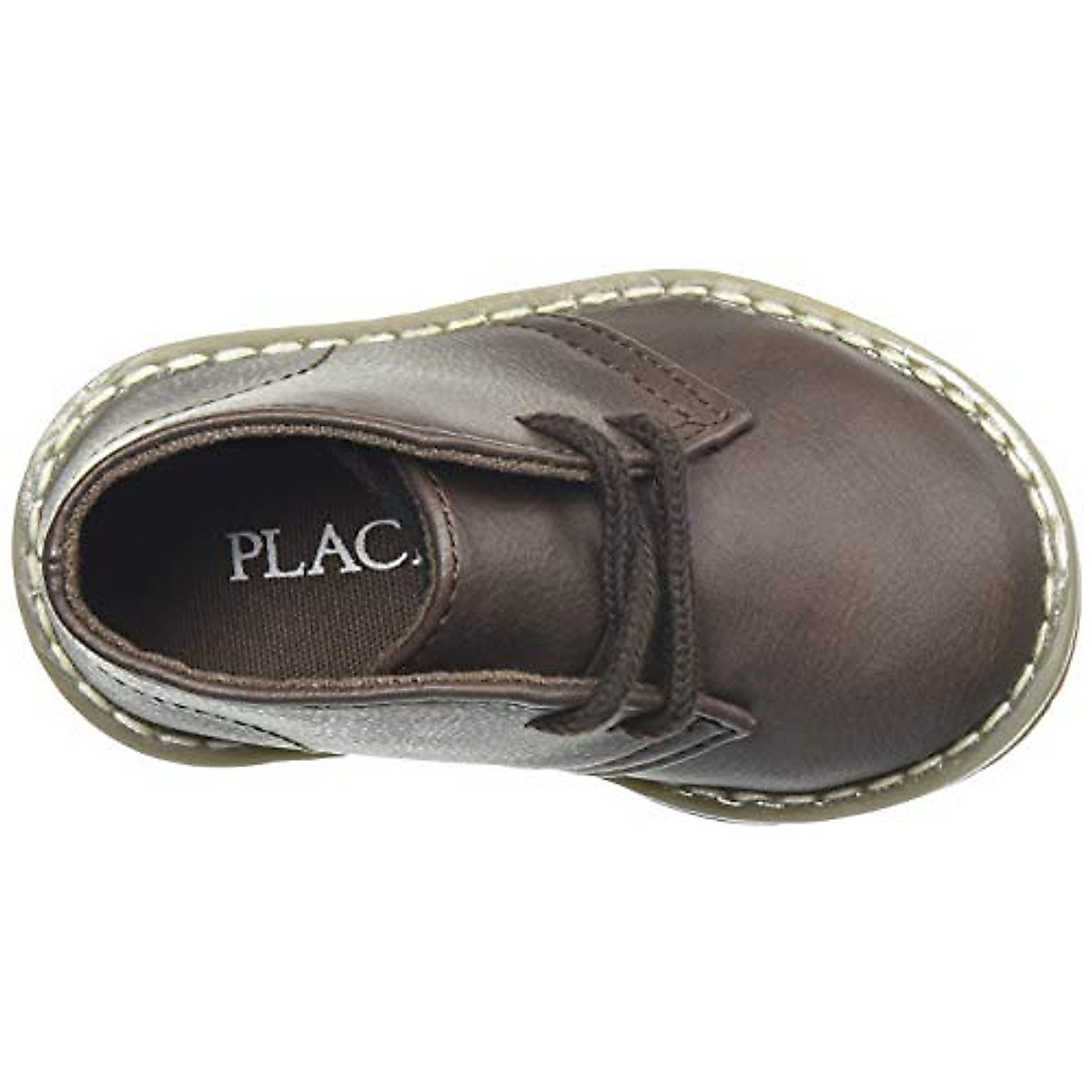 The Children's Place Boy's Lace Up Boots Fashion, Brown, 2 Big Kid