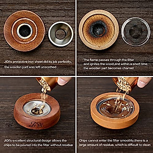 Cocktail Smoker Kit Whiskey Smoker Kit with Torch and Wood Chips-Old Fashioned Chimney Drink Smoker for Cocktails, Whiskey & Bourbon, Ideal Gifts for Men, Boyfriend, Husband, Dad (No Butane)