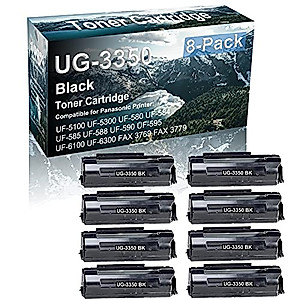 Credibility Store 8-Pack（Black） Compatible High Capacity UG3350 | UG-3313 Laser Printer Toner Cartridge use for Panasonic UF-588 UF-590 UF-595 UF-6100 Printer