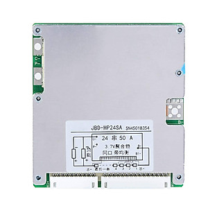 Battery Protection Module, 24 Strings 50A 3.7V Polymer Lithium Li-Ion PCB BMS Cell Protection Board Same Port Balanced Board