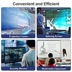 LornCeng 4K HDMI KVM USB Extender Over Cat5e/6/7 up to 120M(394ft), KVM Extender Over IP Zero Latency Support All System, Plug & Play, 4 Ports USB2.0