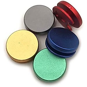 Tekmihat Metal Button 3D Analog Controller Stick Joystick Cover Buttons for New 2DS 3DS LL XL New 3DS New 3DS XL LL (Green)