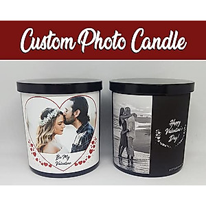 9oz. Valentine's Day Photo Candle | Personalized Soy Candle