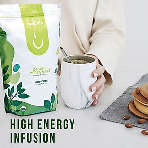 2.2 LB BALIBETOV Organic Yerba Mate Tea - Unsmoked Yerba Mate Pure Loose Leaf Tea - 1 Kg (2.2 LB)