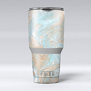 Design Skinz Slate Marble Surface V28 - Skin Decal Vinyl Wrap Kit Compatible with The Yeti Rambler Cooler Tumbler Cups