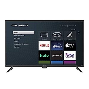 Onn 24-Inch Class HD (720P) LED Smart TV Compatible with Netflix, Disney+, YouTube, Apple TV and Google Assistant (100012590) (Renewed)