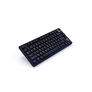KEYMECHER 75% Mechanical Keyboard, RGB Backlit Hotswap Wireless Keyboard Support Bluetooth, 2.4G and Wire Connection, Mechanical Gaming Keyboard with Ganss Silver Switches, PBT Keycaps and Volume Knob