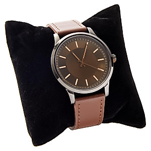 Juvale 12 Pack Velvet Bracelet Cushion Pillows for Watches and Bangles, Jewelry Display for Selling, Black (3 x 3 in)