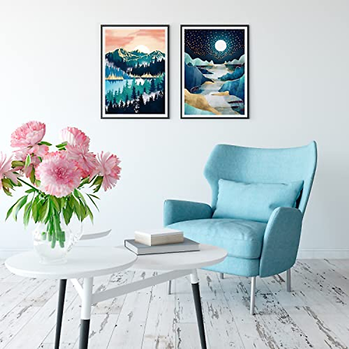 HUBENDMC 6 Pack Diamond Painting Kits for Adults,Diamond Art Kits with Tools & Accessories,5D Diamond Dots Gem Art Craft Kits-12 x 16 inch (Mountain)