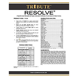 Kalmbach Feeds Tribute Resolve Food for Horses, 50 lb