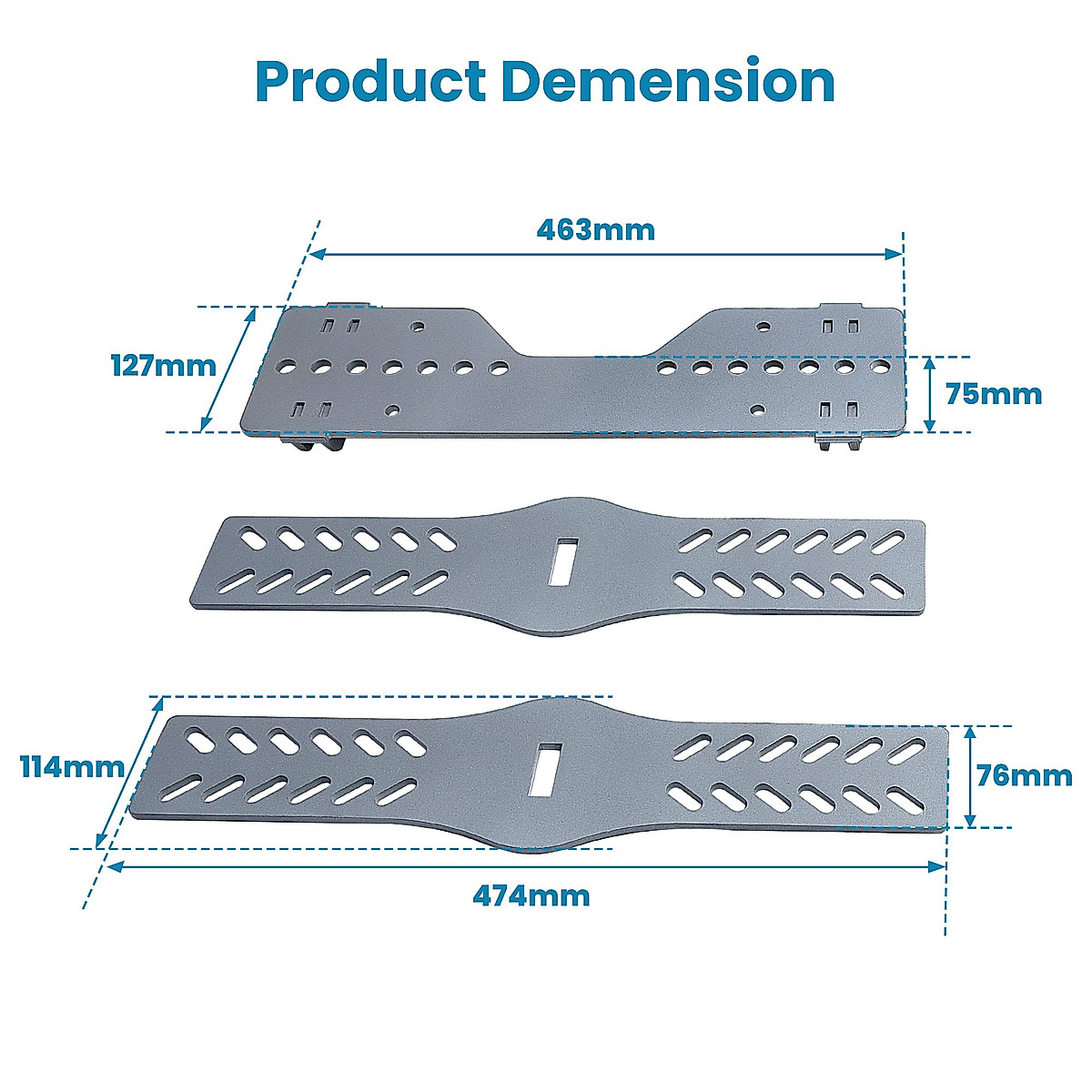 maXpeedingrods 105745 Universal ATV Plow Mount Snow Plow Brackets