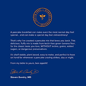 Gundry MD Homestyle Pancake Mix, Plant Based Lectin Free, 12 Ounce