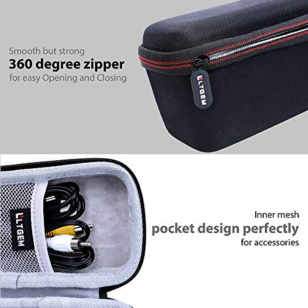 LTGEM EVA Hard Case for Kicteck Video Camera Camcorder Digital - Travel Protective Carrying Storage Bag