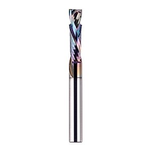 SpeTool Compression Router Bit 1/4 Inch Shank 1 Inch Cutting Length with Coated Carbide Spiarl Up Down CNC Router Bit for Woodworking Tool