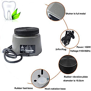 Lab Vibrator 4" Round Shaker Oscillator Gypsum 𝙂𝙚𝙩 𝙊𝙪𝙩 𝘽𝙪𝙗𝙗𝙡𝙚 Mixing Machine,Roundness Vibrador Laboratory Tool Equipment 100W Plaster Vibrator Plate