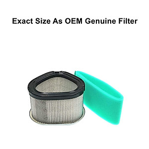 MOWFILL 12 083 05 Air Filter Replace for Kohler 12 083 05-S, 12 083 05-S1, 12 083 14, 12 883 05-S1, 1208305, John Deere GY20574 M92359 AM121608 AM123553 Lesco 050585 with 12 083 08 Pre Filter